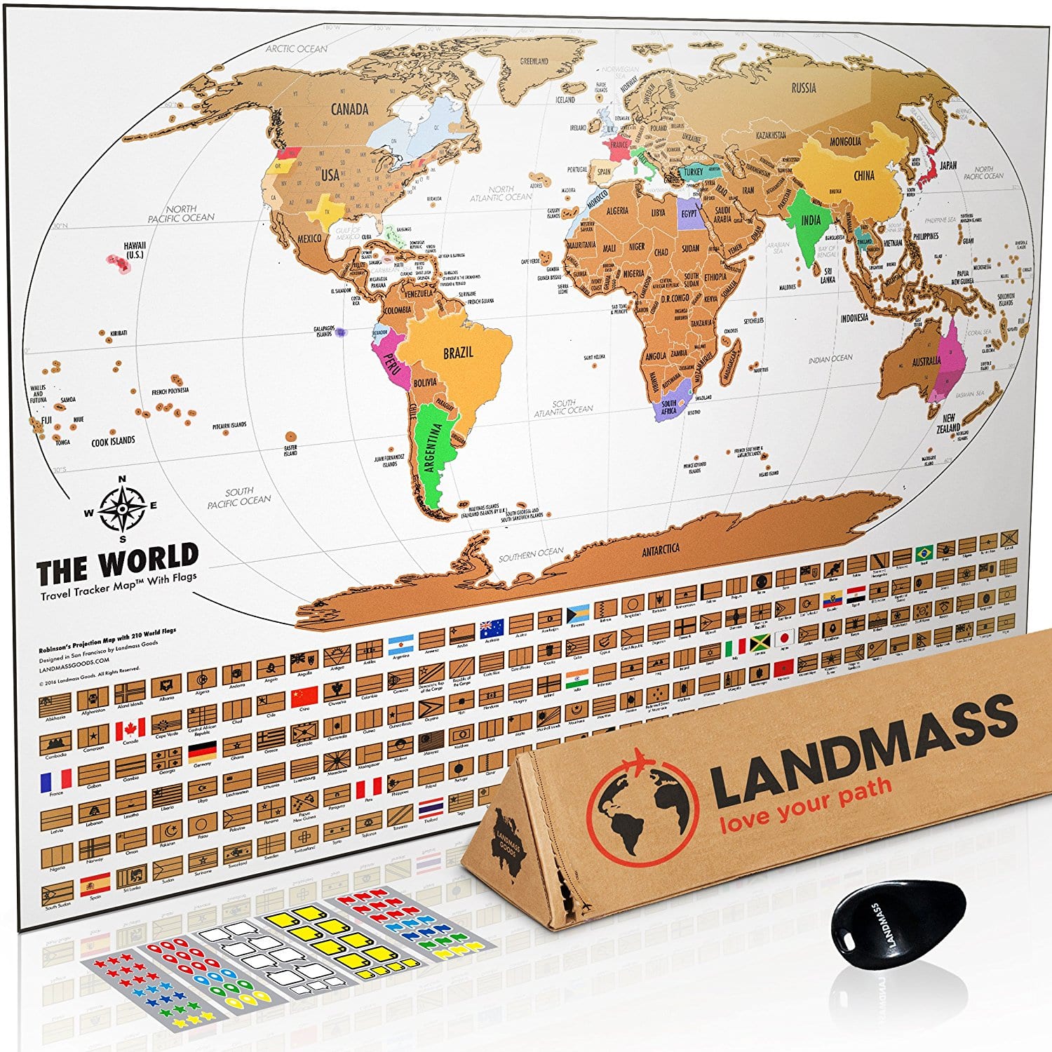 18 Gift Ideas: Men Who Travel Will Love These – Scratch Map – Volunteer ...